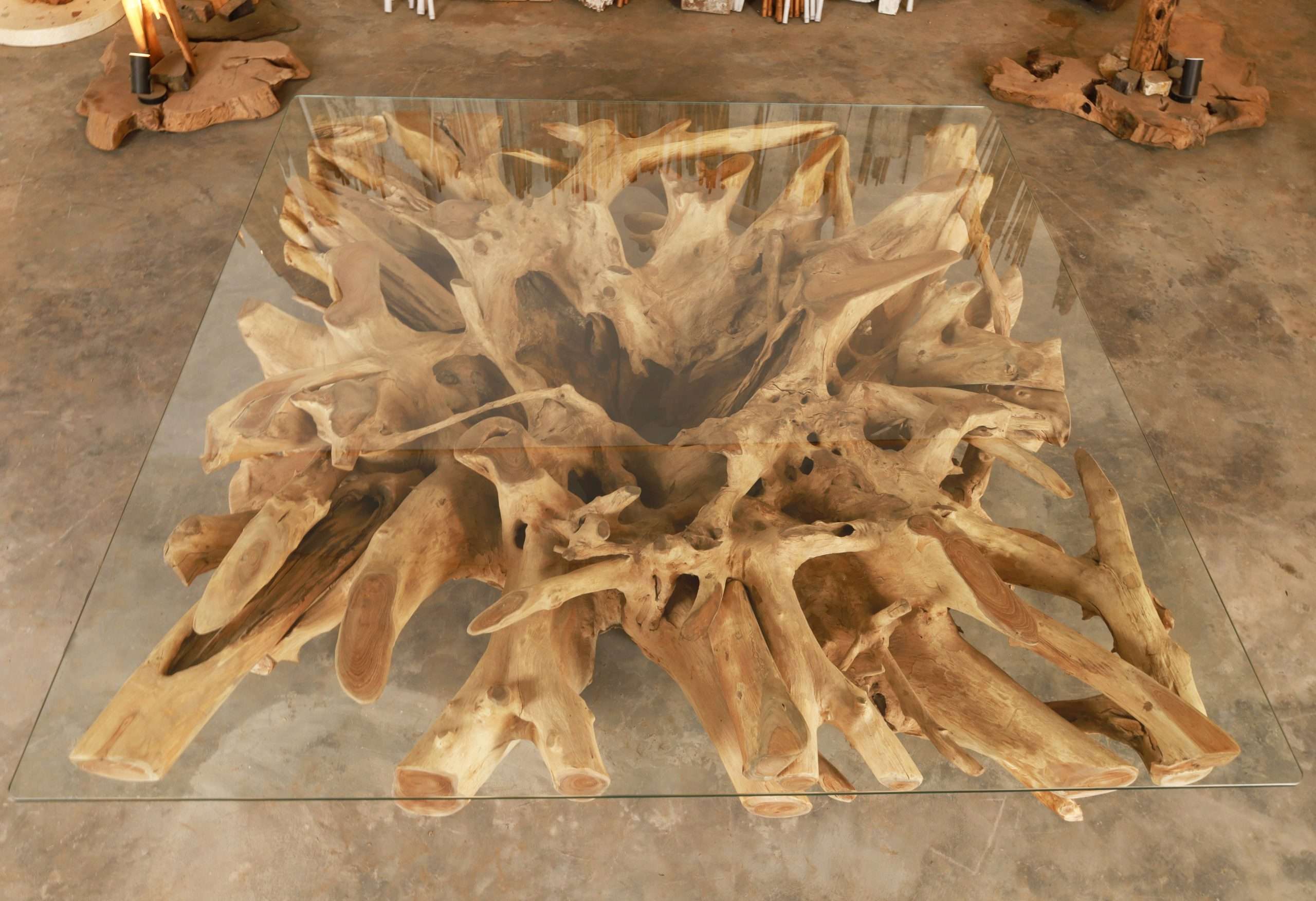 Mega Root Teak Wood Natural Color - Tarita Furniture