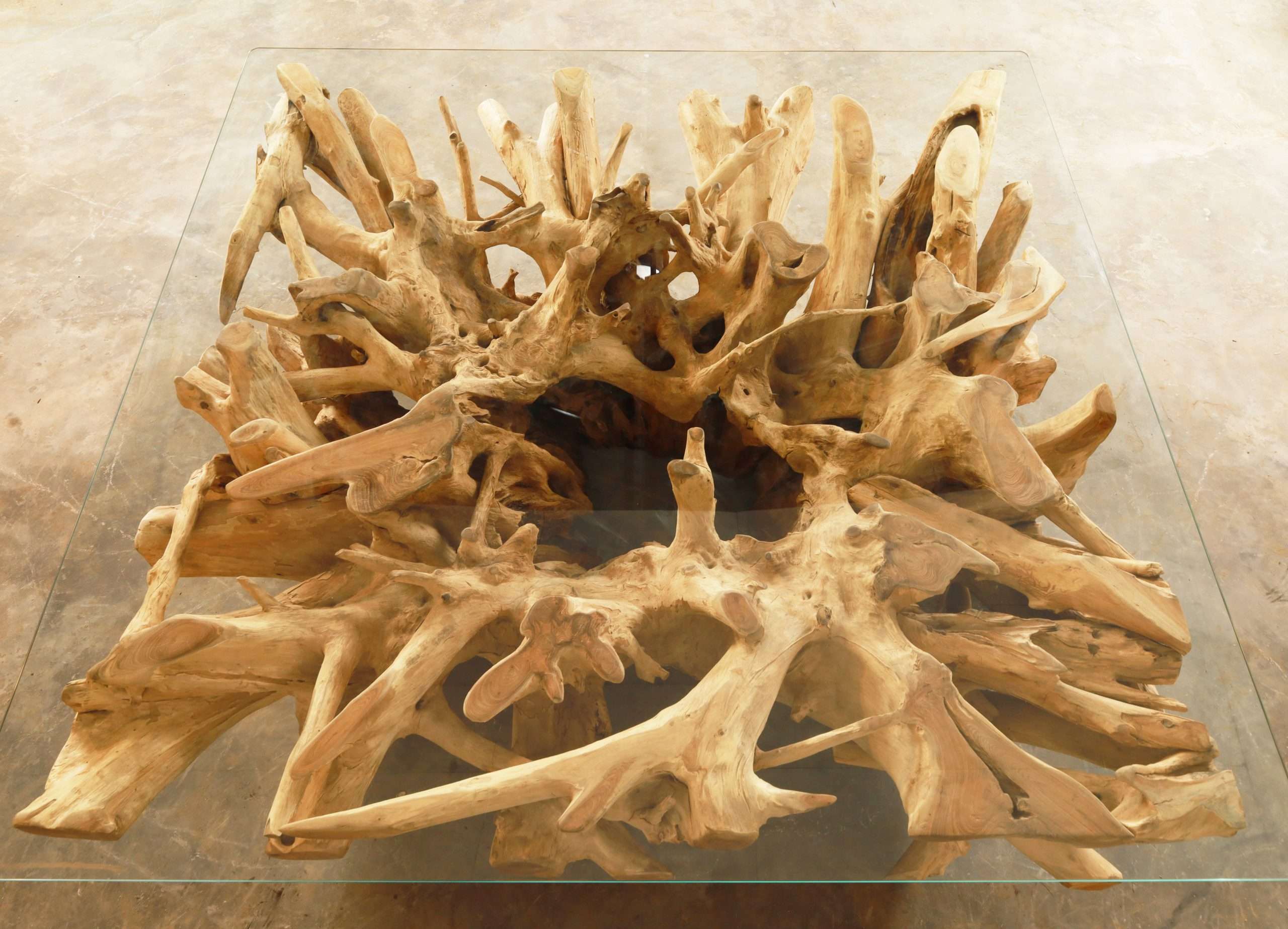 Mega Root Teak Wood Natural Color - Tarita Furniture