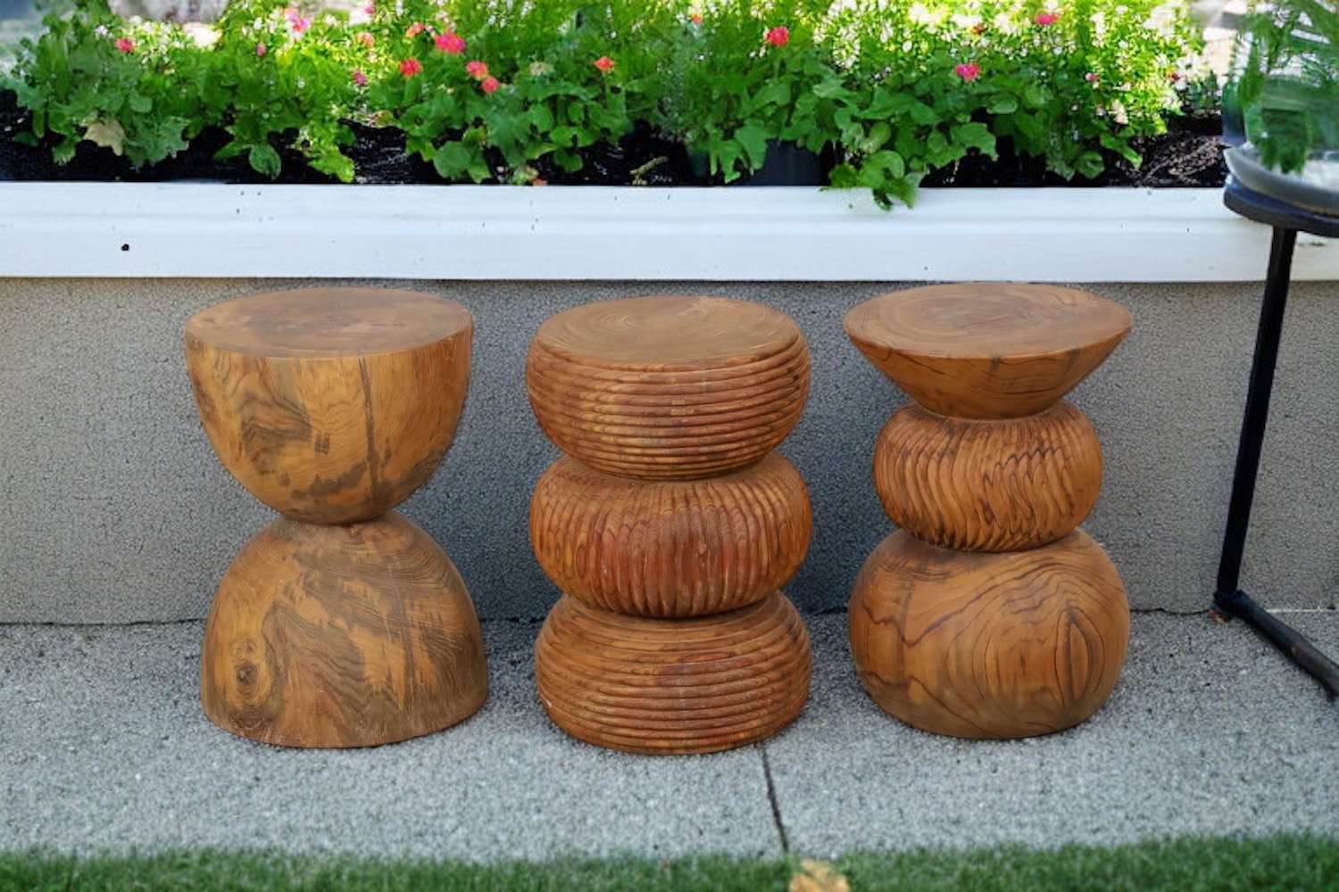 Stool Shape Reclaimed Teak - Tarita Furniture