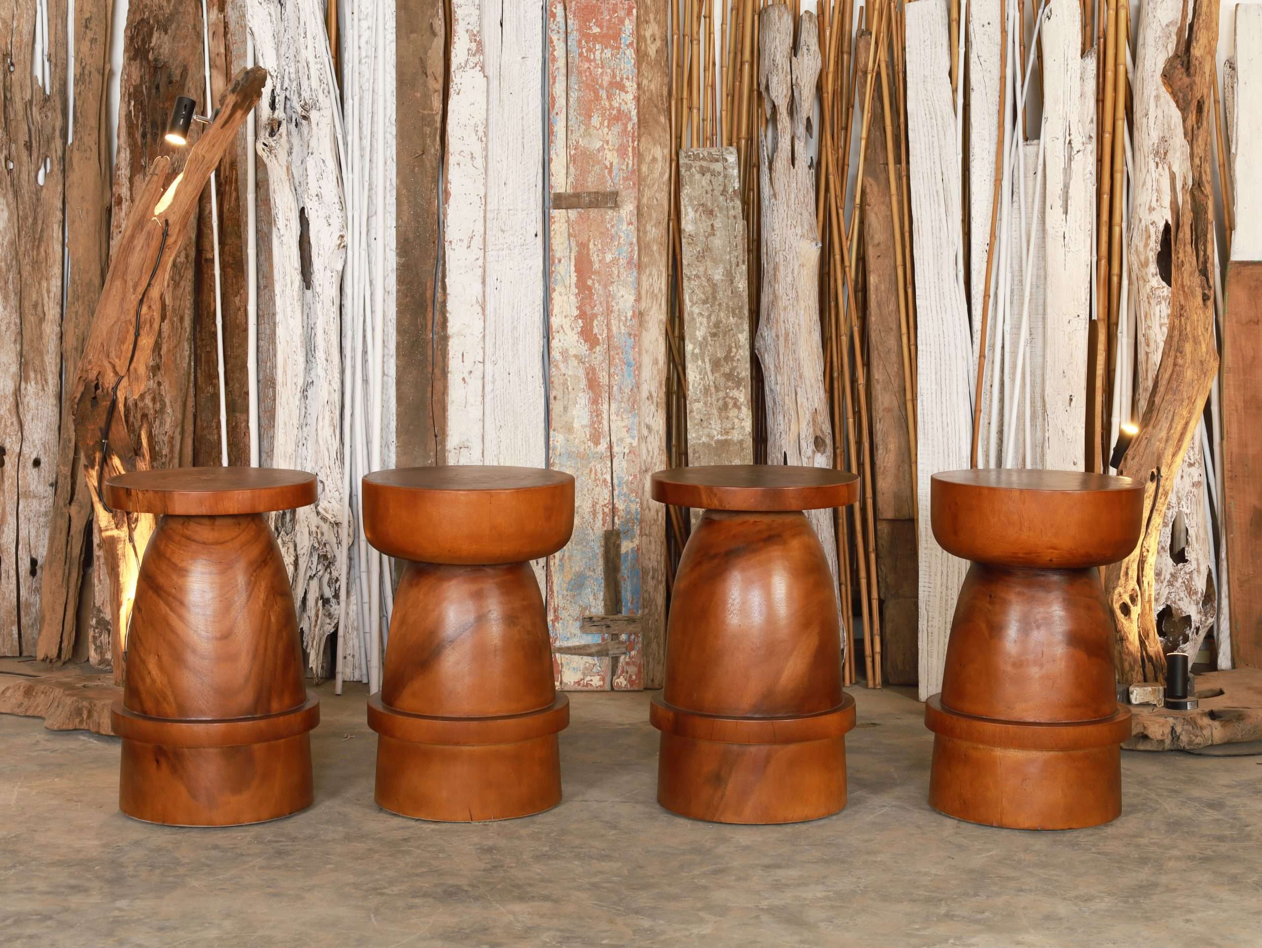 Bar Stool / Side Table Chess Plantation Teak - Tarita Furniture