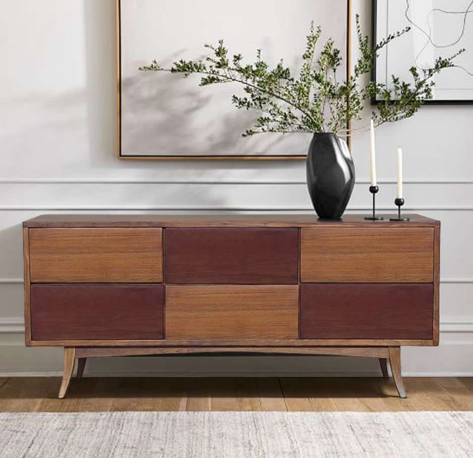 Cabinet Console Fifties In Teak - Tarita Furniture