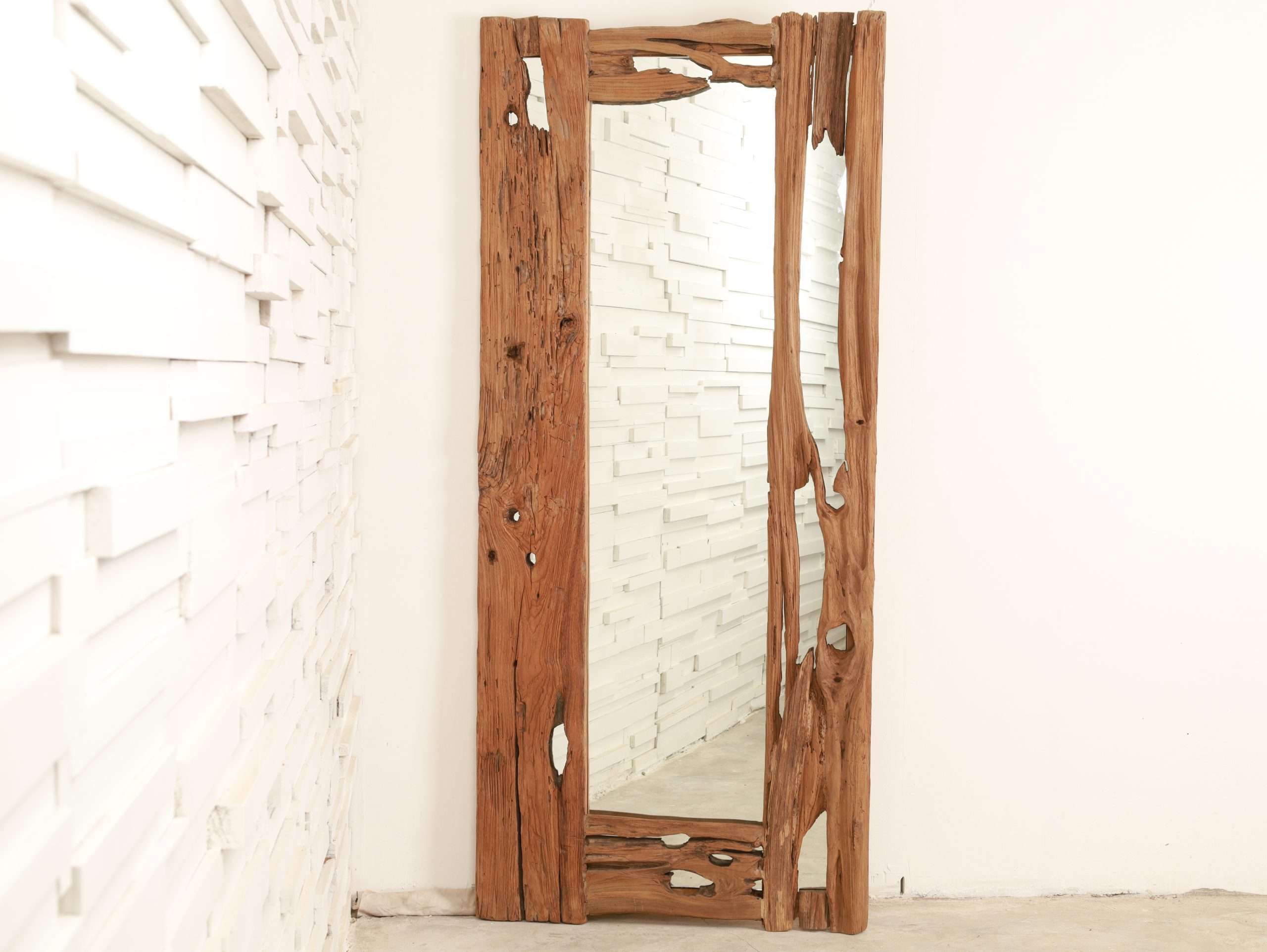 Standing Mirror Reclaimed Teak - Tarita Furniture
