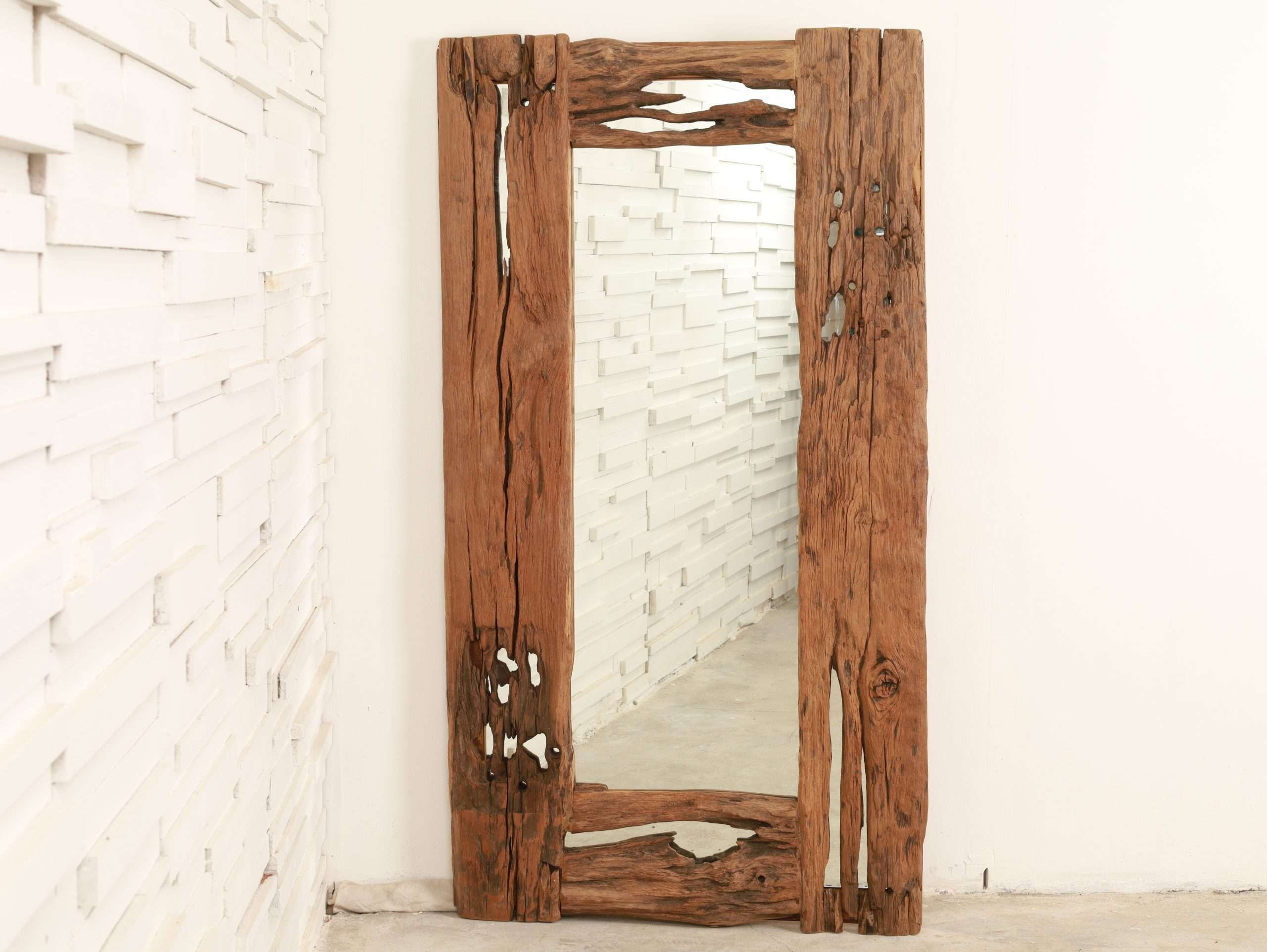 Standing Mirror Reclaimed Teak - Tarita Furniture