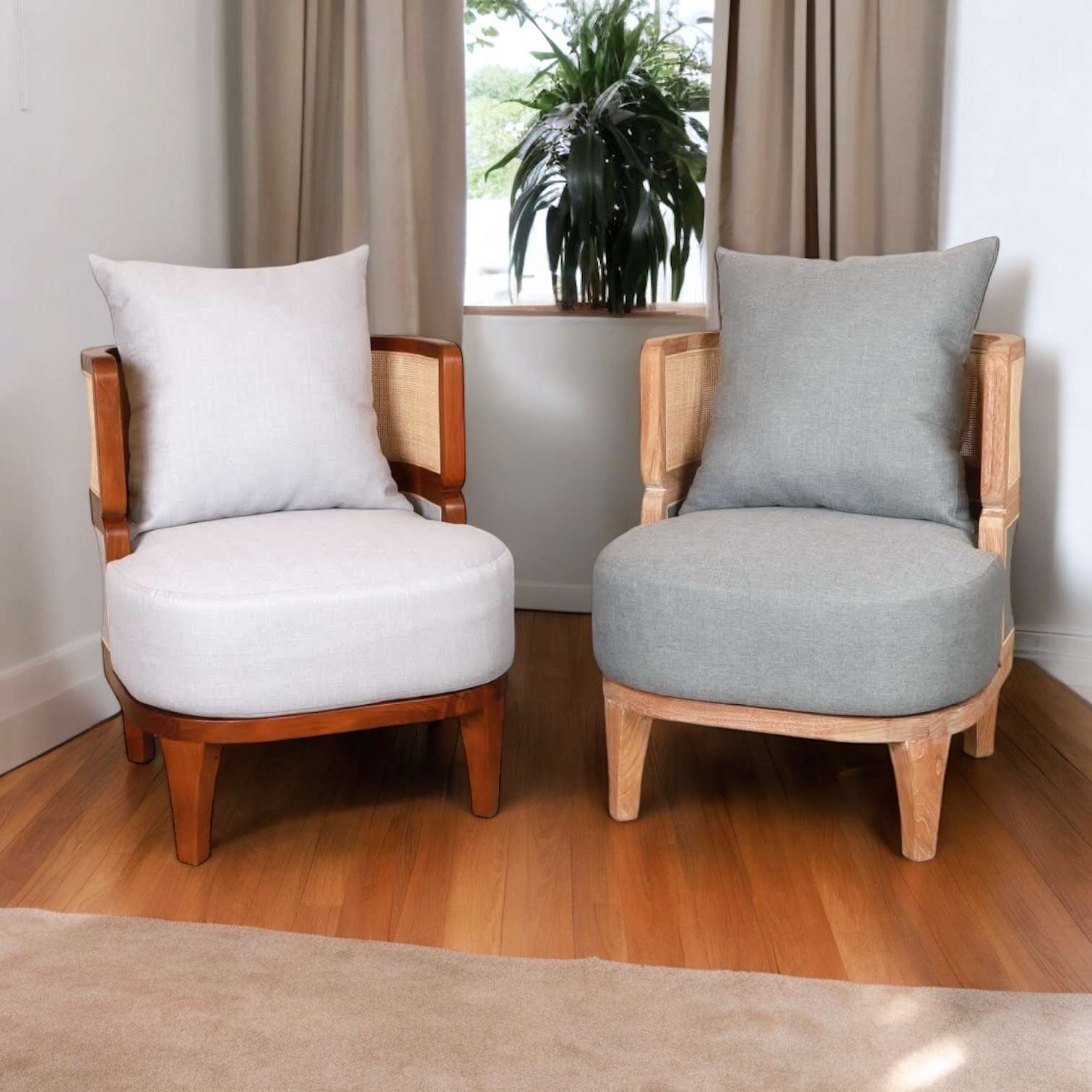 Lounge Chair " SUHA " Plantation Teak - Tarita Furniture