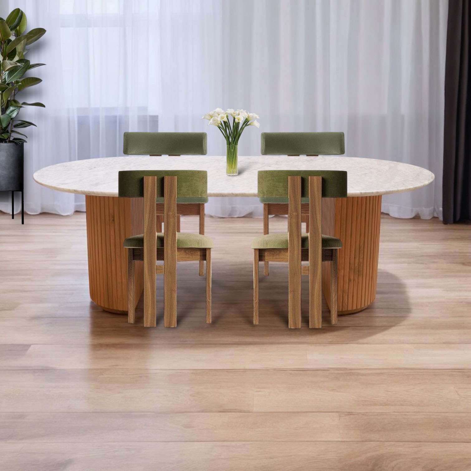 Oval Dining Table " PATIO " With Semicircular Legs Plantation Teak ...